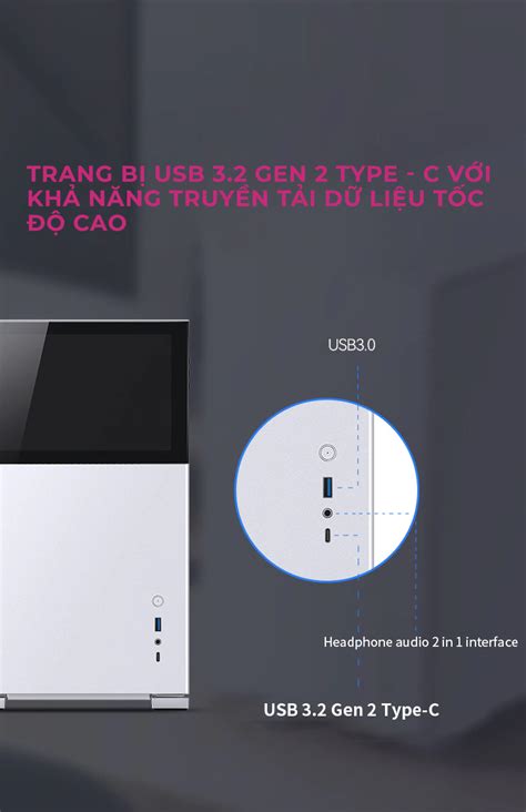 VỎ Case Jonsbo D41 Std White Mid Tower MÀu TrẮng