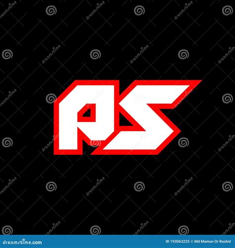 Ps Logo Design Initial Ps Letter Design With Sci Fi Style Ps Logo For Game Esport Technology