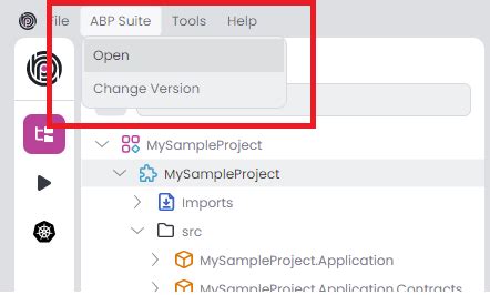 ABP Studio Working With ABP Suite ABP Documentation