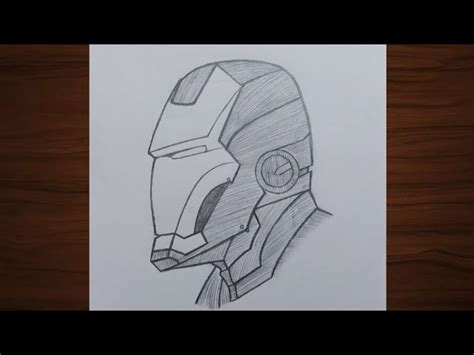 How To Draw Easy Iron Man Face