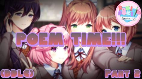 Poem Time Doki Doki Literature Club Ddlc Part 2 Youtube