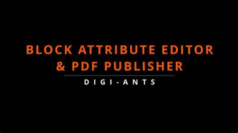 Digi Ants On Linkedin Block Attribute Editor For Autocad