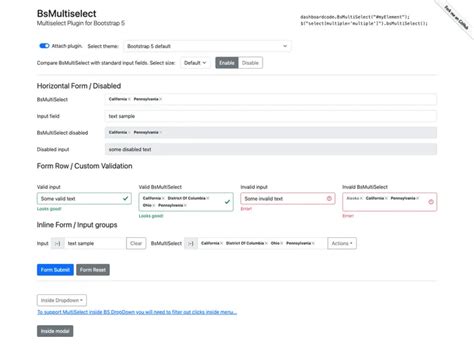 Bsmultiselect Bootstrap Templates And Themes Bsmultiselect Bootstrap Templates And Themes