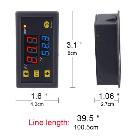 12v 220v 55 120 ℃ Digital Temperature Controller Vicedeal