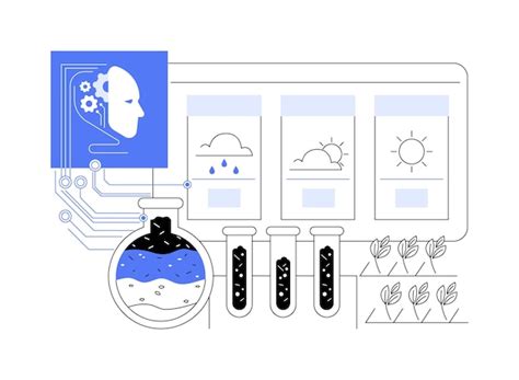Premium Vector Aipowered Irrigation Management Abstract Concept Vector Illustration