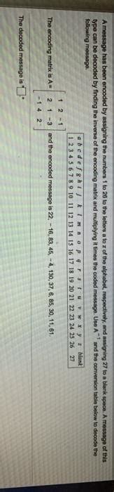 Solved 0 6475 Kor The Following Message Was Encoded By