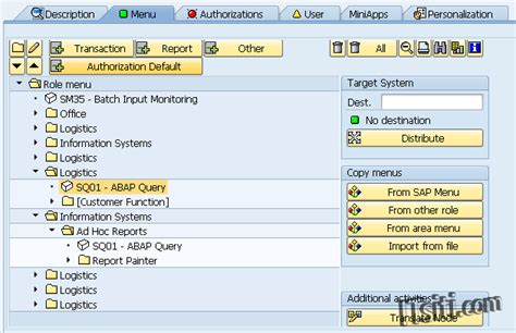 how to delete transaction code from role in sap