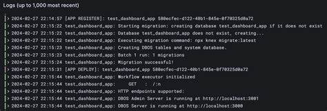 monitoring your applications dbos docs