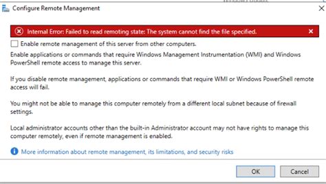 Failed To Read Remoting State Microsoft Qanda