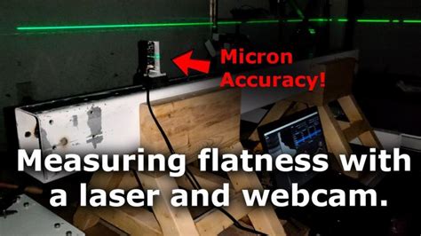Measuring The Flatness Of A Surface With A Laser And A Webcam To