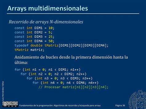 ppt algoritmos de recorrido y búsqueda para arrays powerpoint