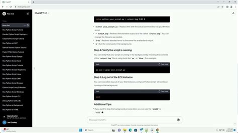 Run Python Script In Background Ec2 Youtube