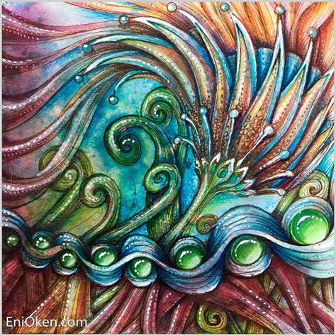 Guest Artist Zentangle And Meditative Art By Eni Oken Doodlewash®