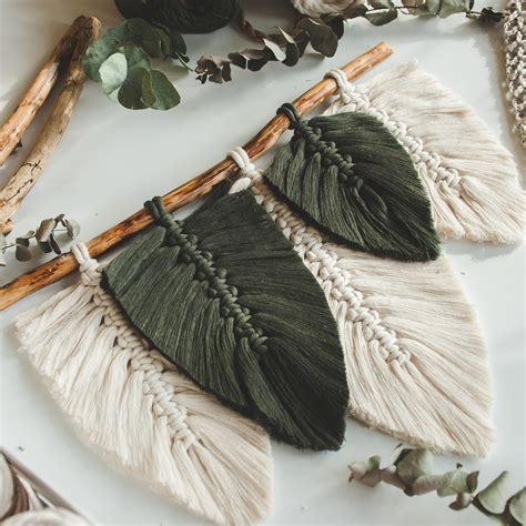 Macrame Pattern Feathers Wall Hanging Feathers Macrame Video Tutorial