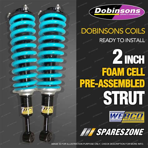 2 Foam Cell Assembled Lift Kit Dobinsons Coil For Mitsubishi Pajero Nm