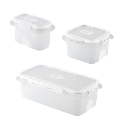 Storage Container Set 3 Piece Pacnvac
