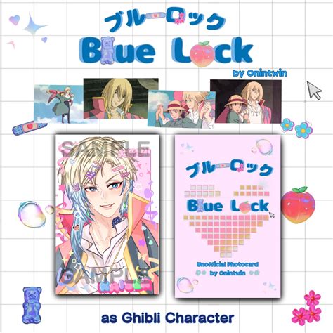 Blue LOCK X STUDIO GHIBLI โฟโตการด โดย onintwin bluelock พวงกญแจ Shopee Thailand