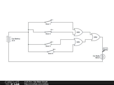 Car Door Circuit Circuitlab