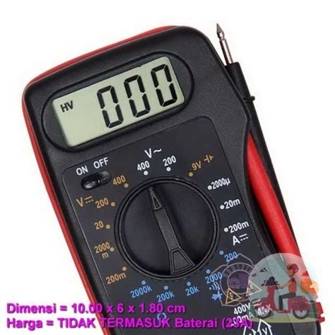 promo multi tester multitester multimeter digital mini kecil avometer