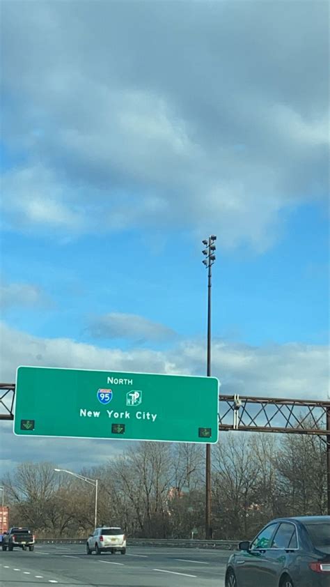 Nyc Exit Sign On Highway