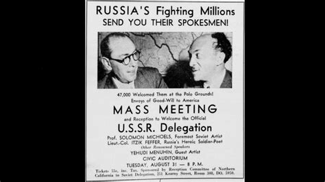 The Archives When Soviets Sent Jewish Comrades To Rally Sf