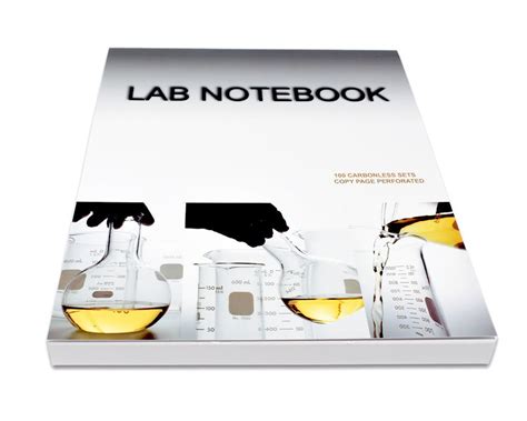 Lab Notebook 100 Pages Top Permanent Bound Glued