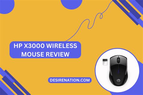 Hp X Wireless Mouse Review Desire Nation