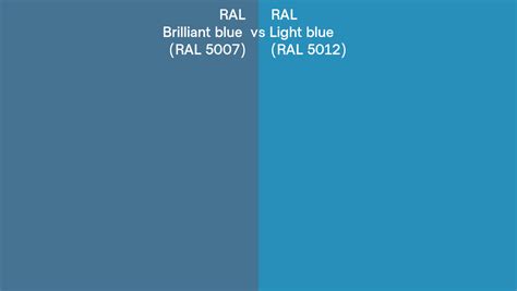 Ral Brilliant Blue Vs Light Blue Side By Side Comparison
