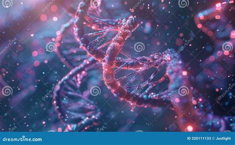 A Virtual Reality Simulation Of A Genetic Mutation Being Corrected And