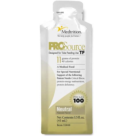 Medtrition Prosource Tf Tube Feeding Formula Unflavored 45 Ml Pouch