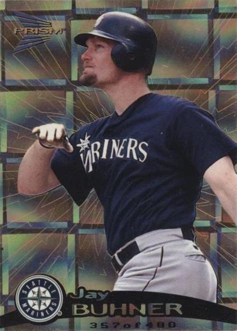 1999 Pacific Prism Jay Buhner 132 Holographic Gold 480 For Sale