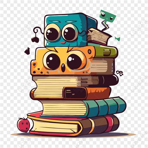 책 더미 벡터클립 아트만화상표 Png 일러스트 무료 다운로드 Lovepik