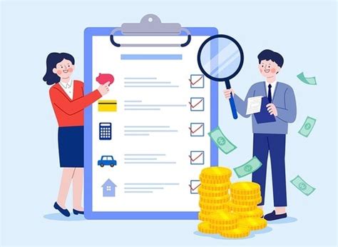 유토이미지 재테크 체크리스트 벡터 일러스트