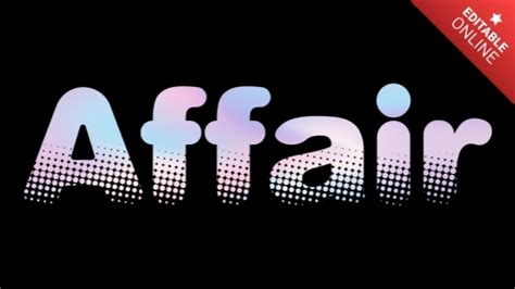 Affair Text Effect Generator
