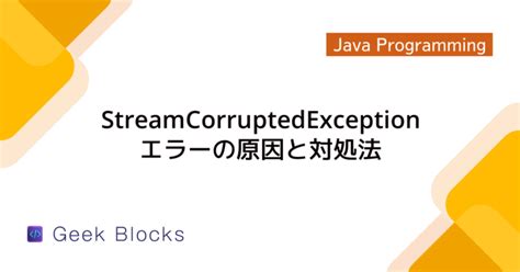 Java SocketExceptionエラーの原因と対処法 GeekBlocks