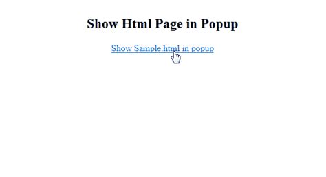 Display HTML Page Content In JQuery Popup Window Using Facebox Plugin ASP NET C NET VB NET