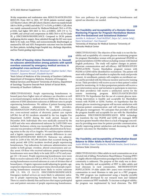 Pdf 225 The Feasibility And Acceptability Of A Remote Glucose Monitoring Program For Pregnant