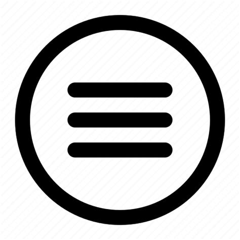 Ui Essentials Button Circle Round Menu Icon Download On Iconfinder