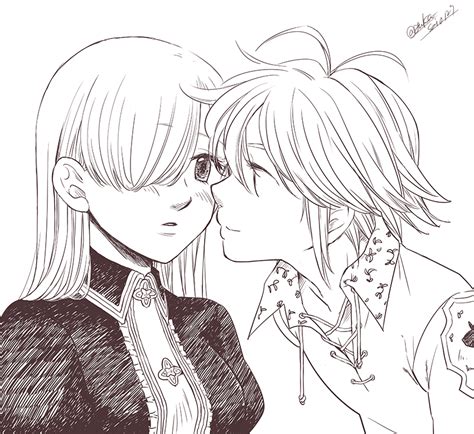 Elizabeth Liones And Meliodas Nanatsu No Taizai Drawn By Harumiya Danbooru