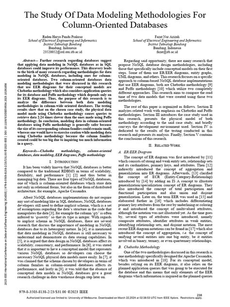 Thestudyofdatamodelingmethodologiesforcolumn Orienteddatabases Thestudyofdatamodelingmethodologiesforcolumn Orienteddatabases