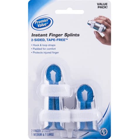 Premier Value Hook And Loop Splint 2ct Thrifty White Health Essentials