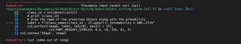 Python Object Detection Api List Index Out Of Range Stack Overflow