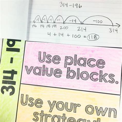 Addition And Subtraction Within Interactive Notebook NBT Interactive Notebooks