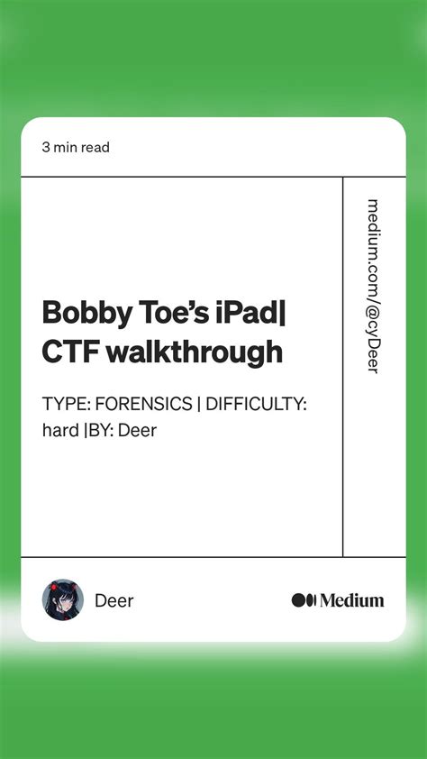 Corrupted File Ctf Walkthrough Type Forensics Difficulty Hard By By Deer Medium