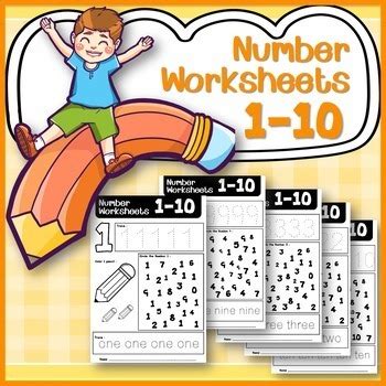Numbers 1 10 Activities Math Worksheets Set 1 By Teacher Niw Tpt