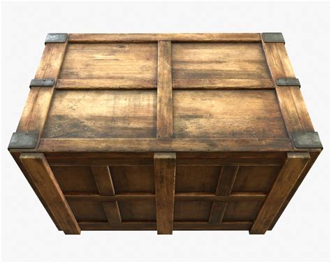 3d Model 3d Wooden Crate Game Ready Pbr Textures Low Poly Vr Ar Low
