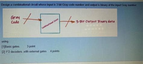 solved design a combinational circuit whose input is 3 bit