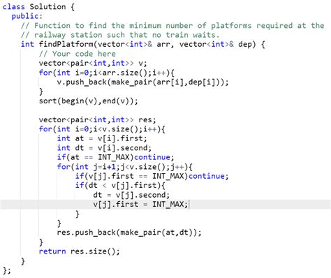 Minimum Platforms Gfg I Solved A Problem From Gfg Today With By