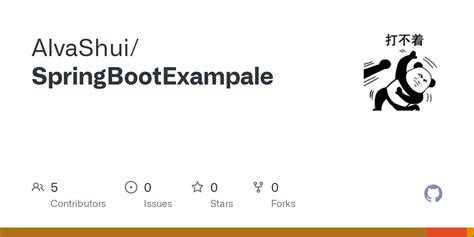 GitHub AlvaShui SpringBootExampale