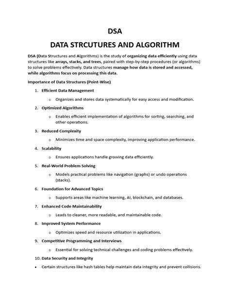 Data Structures And Algorithms Overview Pdf String Computer